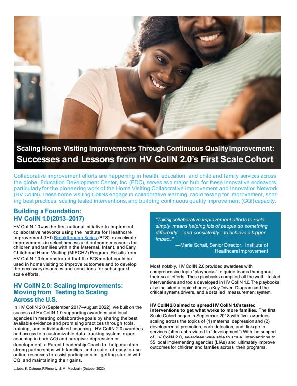 Scaling Home Visiting Improvements Through Continuous Quality ...