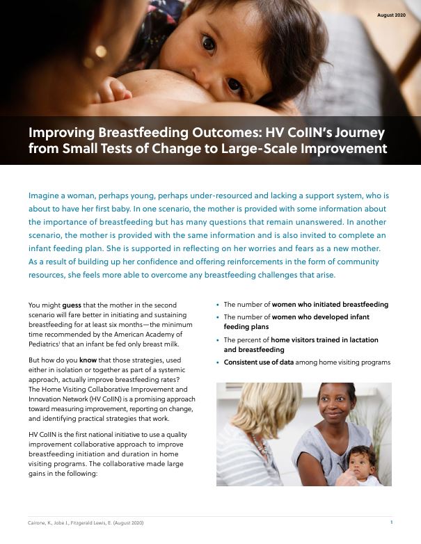 Improving Breastfeeding Outcomes: HV CoIIN’s Journey from Small Tests ...